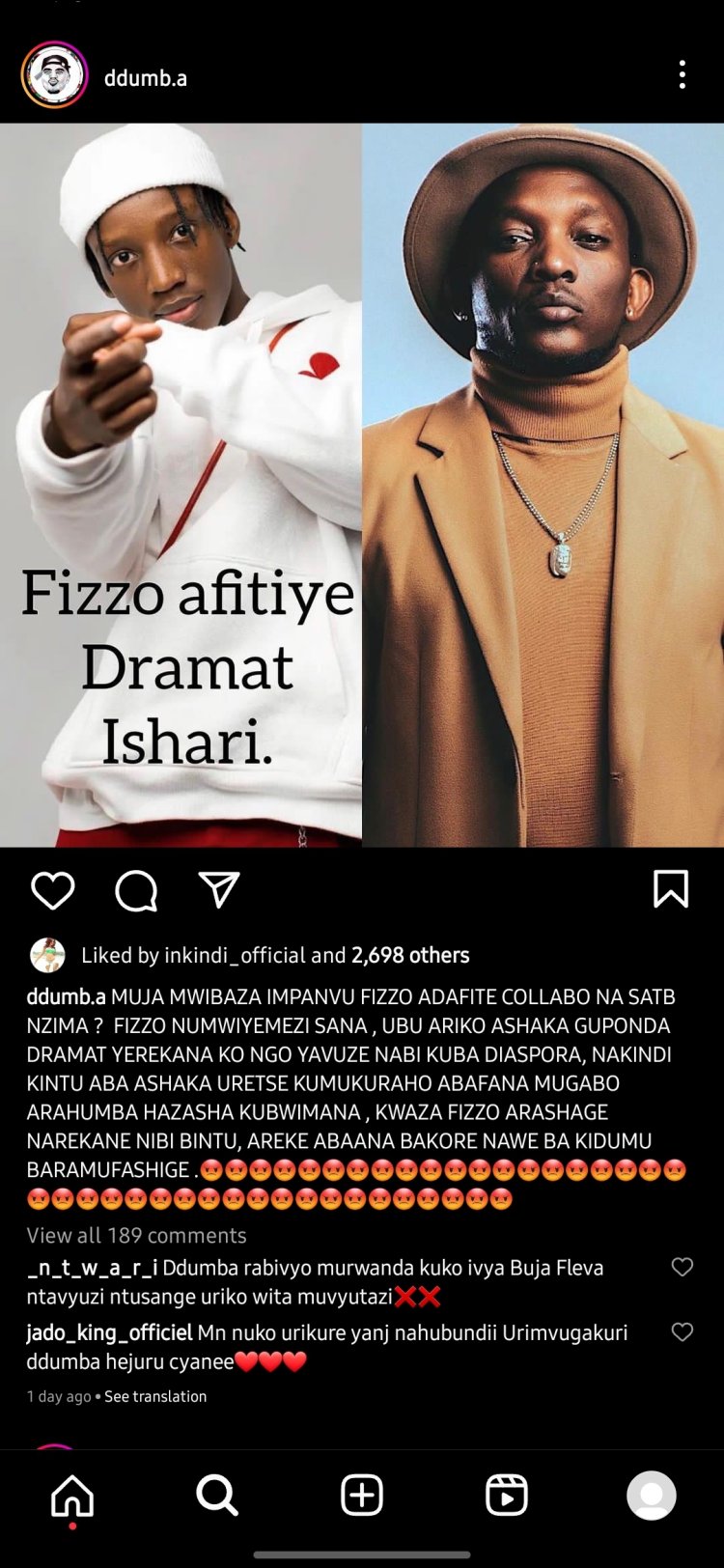 Bruce Melodie yicaje Ddumba amwigisha ikinyabupfura - Thechoicelive ...